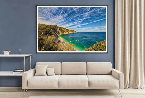 Elba Island View in Tuscany Italy Print Premium Poster High Quality ...