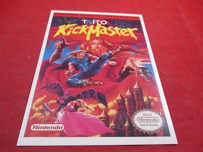 Kick Master Nintendo NES Store Promo Display Card ONLY | eBay