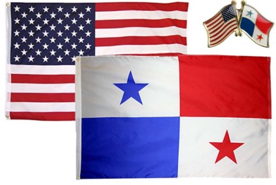 Wholesale Combo USA & Panama Country 3x5 3’x5’ Flag & Friendship Lapel ...