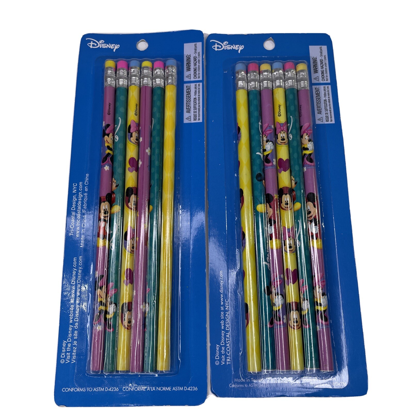 Lot Of Vintage 2007 Minnie Mouse Pencils Disney Collectible (Six ...