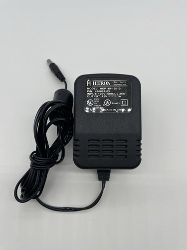 Hitron Model HER-48-12010 Power Adapter Input 120V 60Hz 0.25A Output ...