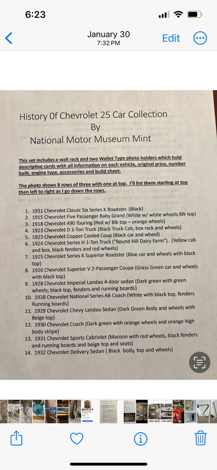 History Of Chevrolet 25 Diecast Car Collection By National Motor Museum ...