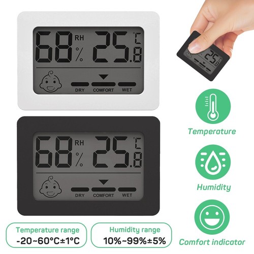 Humidity Gauge Meter Hygrometer Accurate Indoor Mini Digital ...