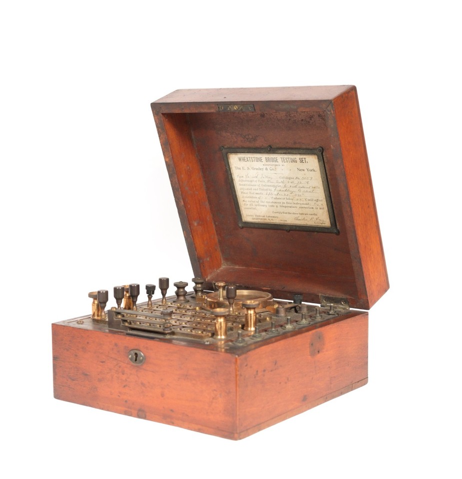 1895 E.S. Greeley Wheatstone Bridge Telegraph Testing Set * New York | eBay