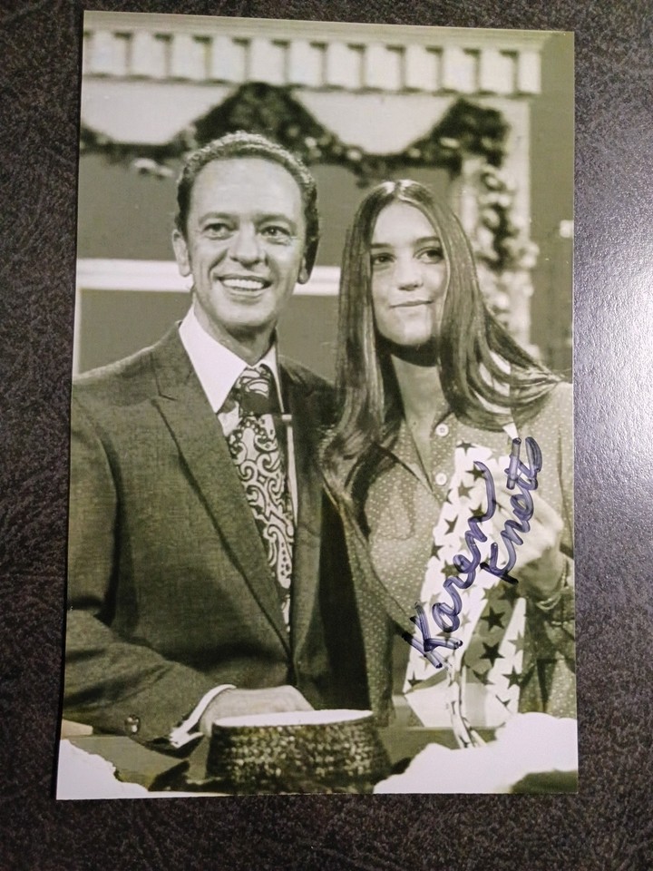 KAREN KNOTTS 2 Hand Signed Autograph 4X6 Photo S With Dad DON KNOTTS ...