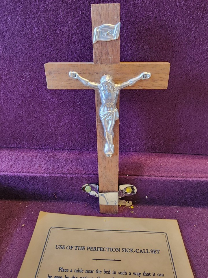 Vintage Catholic Last Rites Sick Call Box | eBay