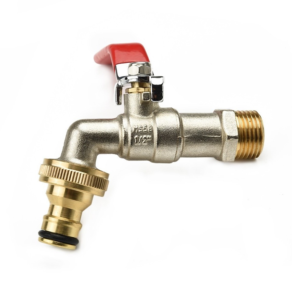 Water Tap Water 1/2in Faucet Fitting Garden Lever Outdoor Professional ...