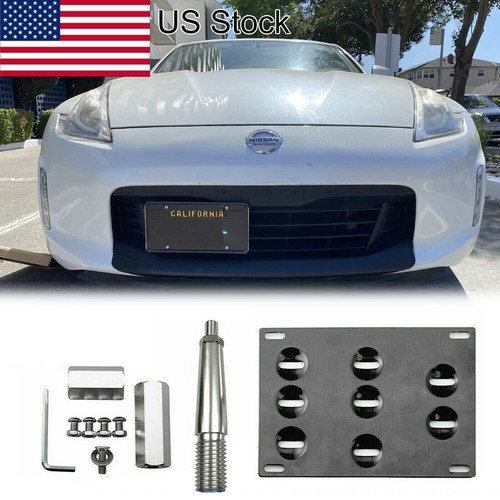 For Nissan 370Z Sentra Juke Front Tow Hook License Plate Mounting ...