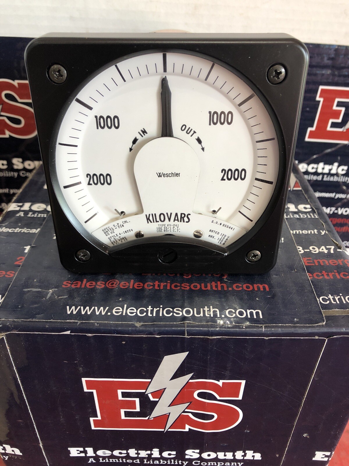 Weschler Kilovars Meter Gauge 955441 Type KV-241 | eBay
