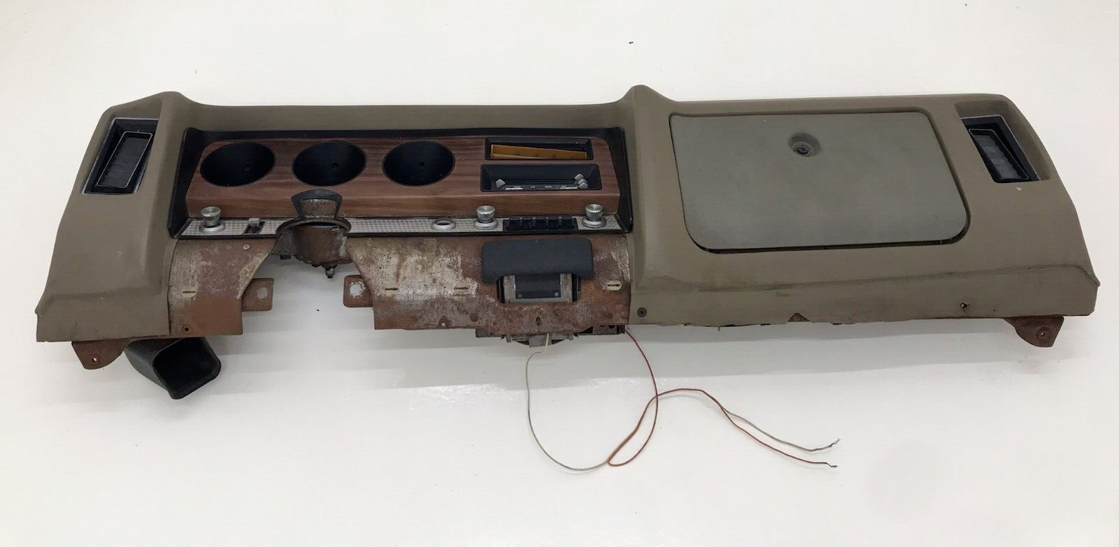 1970-1972 GTO AC Dash Pad Frame Gauge Cluster Woodgrain Bezel AM Radio ...