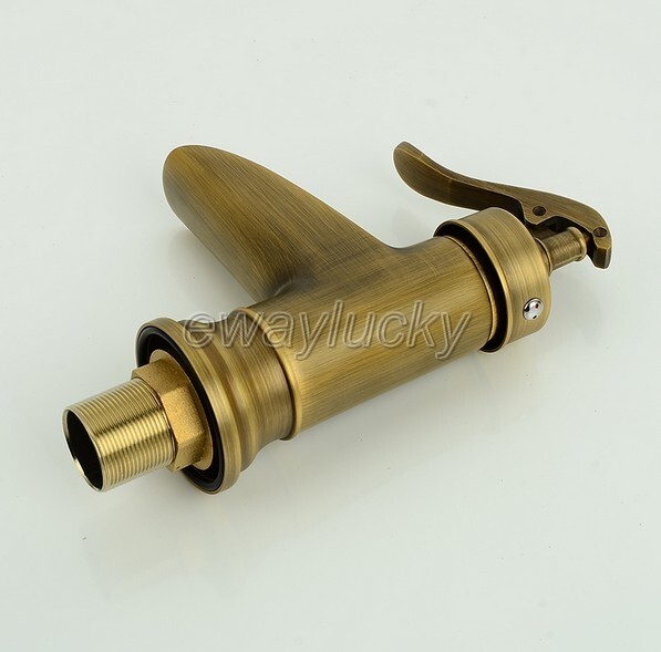 NEW "Water Pump Look" Style Brass Waterfall Bathroom Basin Sink Faucet ...