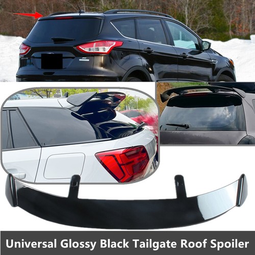 Universal Gloss Black Fit For Ford Escape 13-16 Rear Roof Spoiler ...