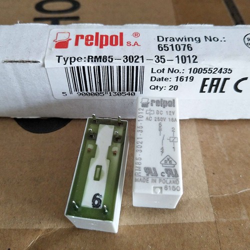 1pc RELPOL RM85.3021.35.1012 Power Relay 12VDC 6Pin 18A 250VAC | eBay