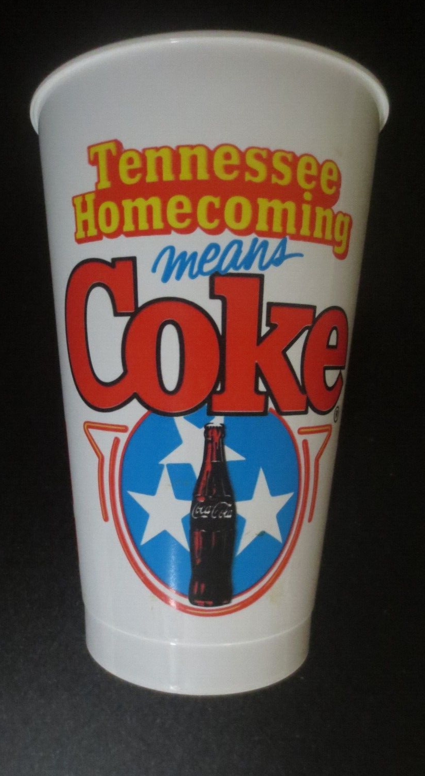 Coca Cola Tennessee Homecoming Hard Plastic Cup 1986 18oz | eBay