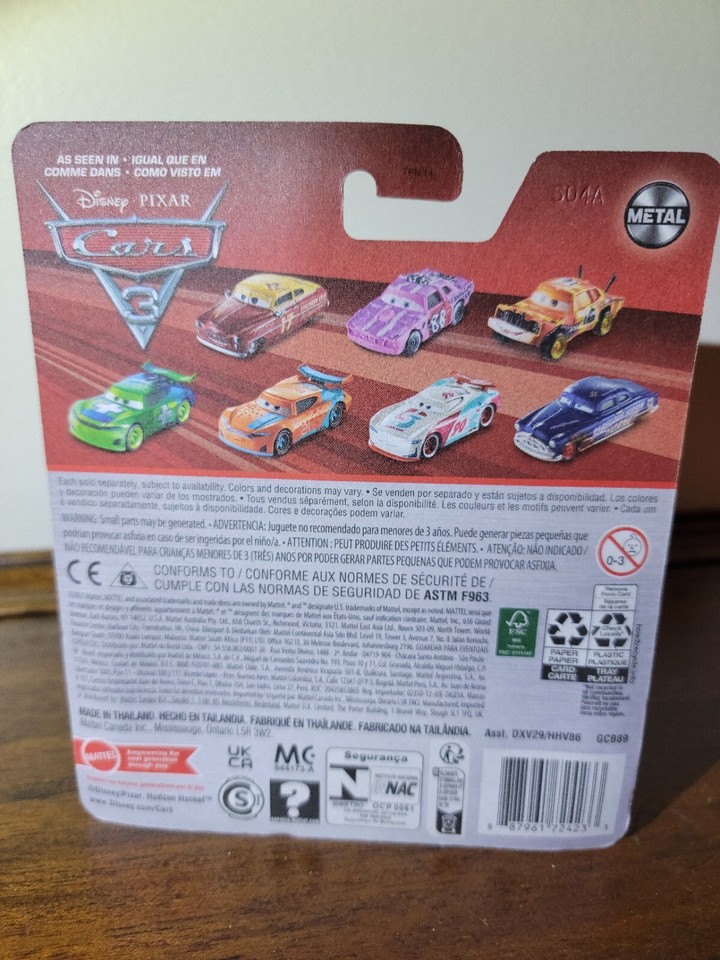 Disney Pixar Cars RANDY LAWSON #91 Sputter stop Metal series Car | eBay