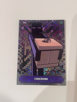 ULTRA RARE! Lego minecraft blue ocean RARE trading card enderman | eBay