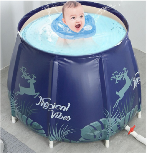 Portable Bathtub Folding Bath Bucket Foldable Large Adult Tub Baby ...
