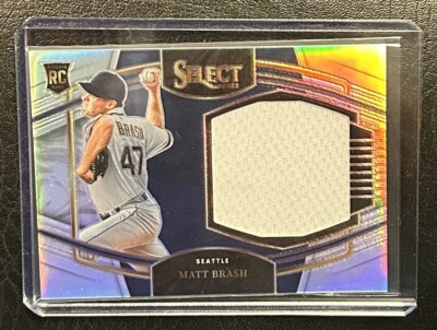 Matt Brash RC Rookie Jersey Patch Select 2022 Panini Prizm #70/250 # ...