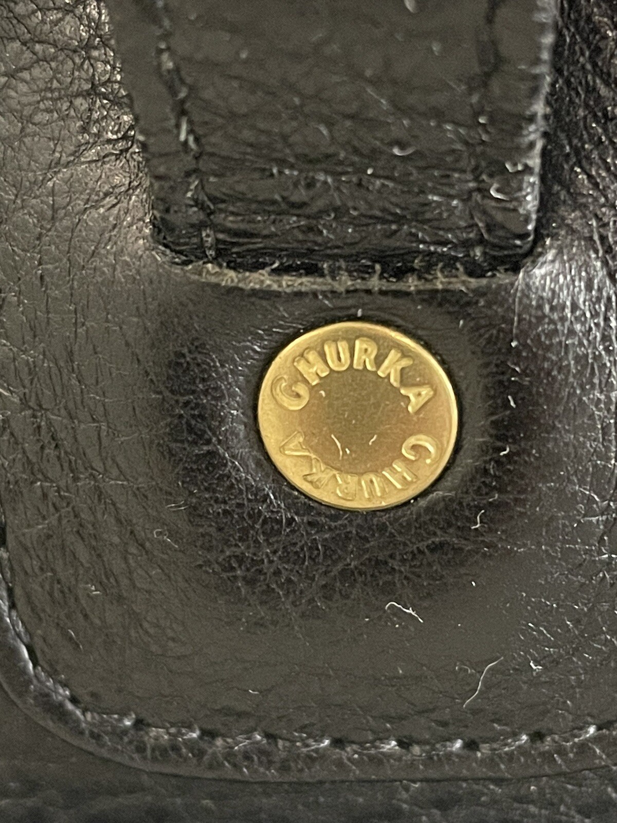 Ghurka Black Pebbled Leather Flap Messenger Bag No. 169 Web Shoulder ...