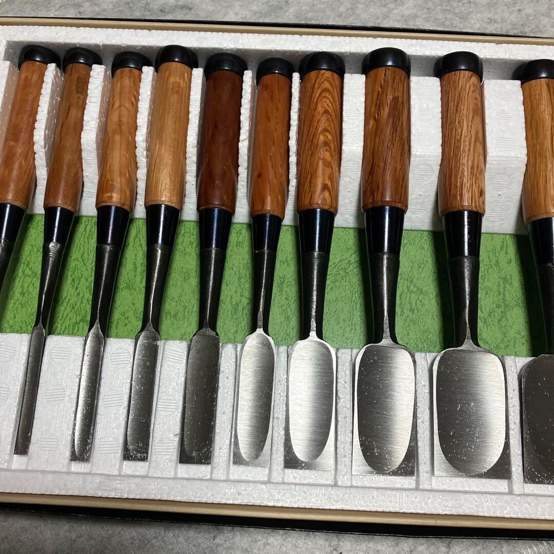 Chisel Japanese NOMI Set of 10 Carpentry Woodworking Tool Japan | eBay