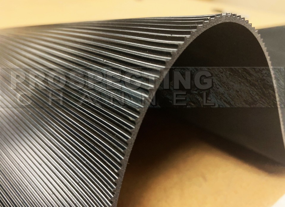 12" x 12" Low Profile V Trap Ribbed Rubber Sluice Box Matting Mat ...