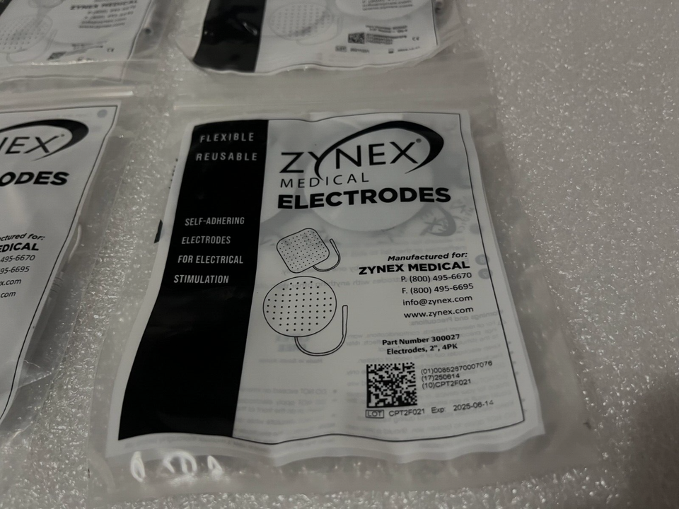 4 Bags with 4 electrodes. Zynex Medical Electrodes for TENS Unit. 2 ...