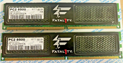 OCZ Fatality Edition PC2 8500 4GB Kit 2GBx2 1066 DDR2 | eBay