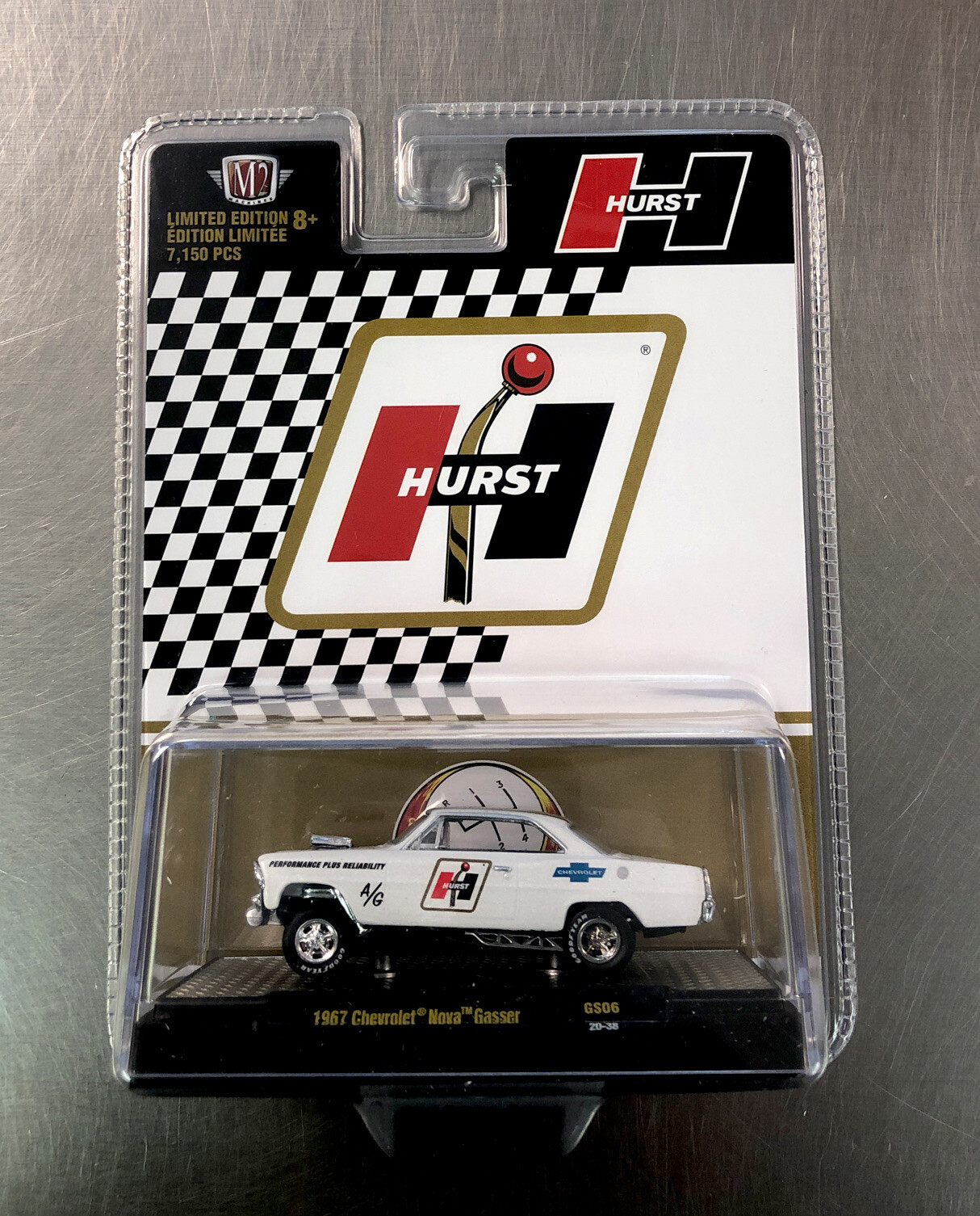 M2 MACHINES HURST 1967 CHEVY NOVA GASSER HURST PRODUCT WHITE PAINT 1 OF ...