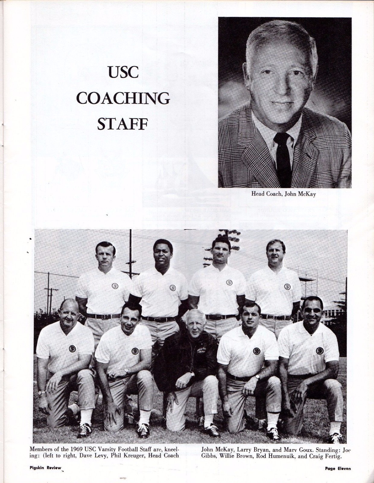 1969 (Sep. 27) NCAA Football program, Northwestern Wildcats @ USC ...