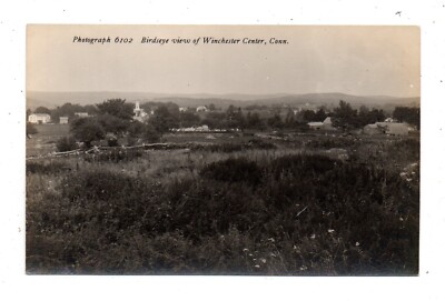 WINCHESTER, CT ~ TOWN OVERVIEW, DEMARS REAL PHOTO PC ~ 1910s | eBay
