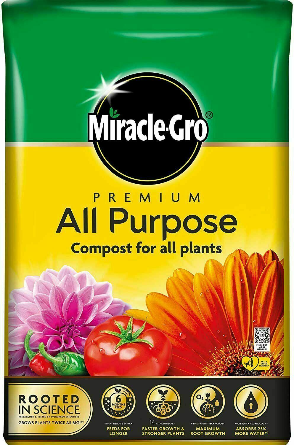 New Growmore 40/20/10L Bag of Multi Purpose Garden Potting Compost ...