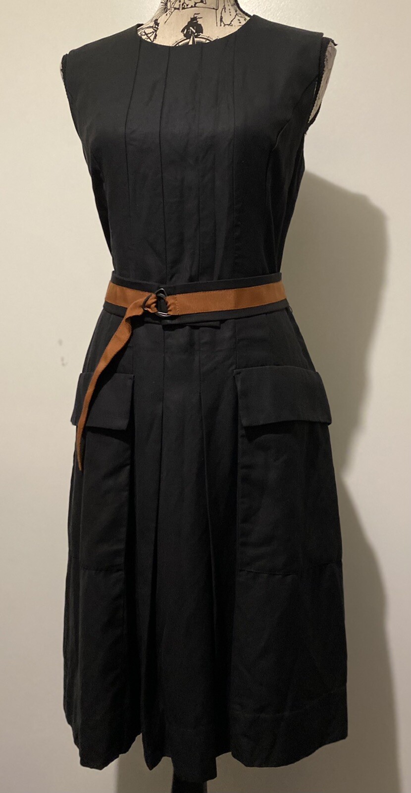 Cue Black Belted Utility Dress Size 12 | eBay Australia