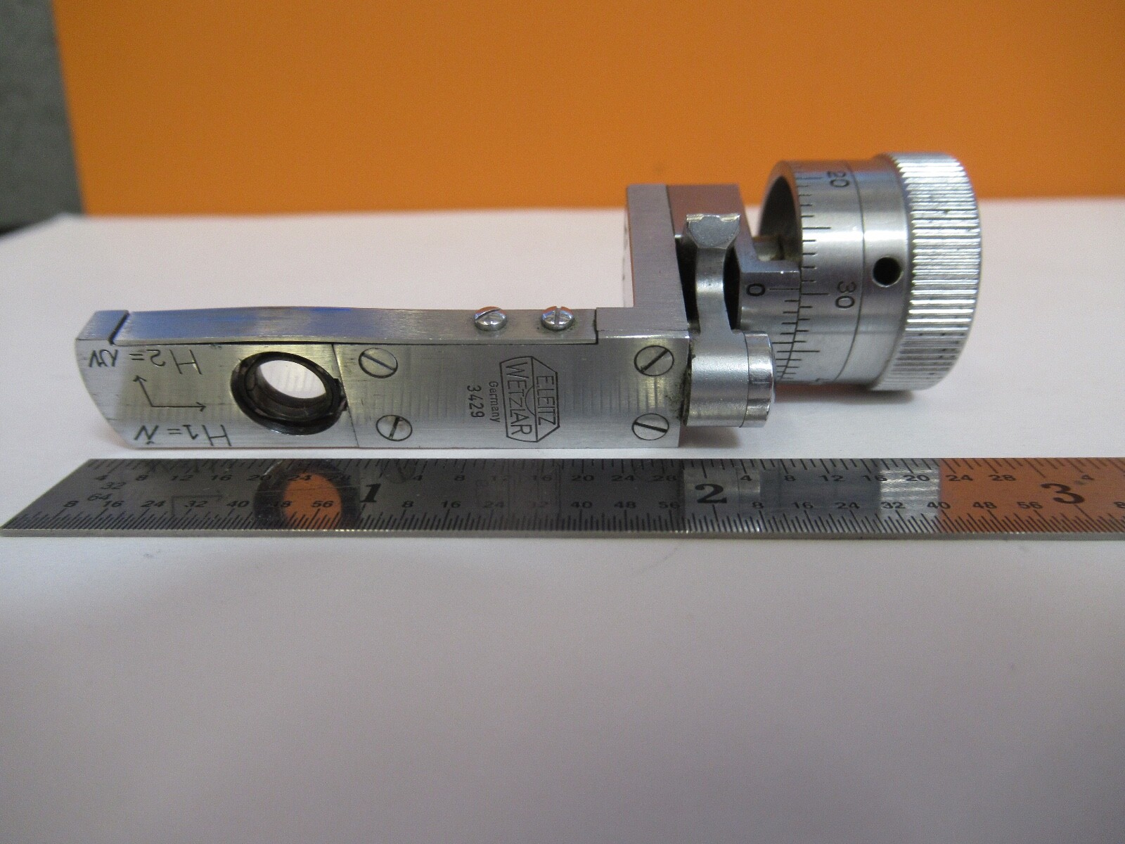 LEITZ BEREK COMPENSATOR TILT SLIDE MICROSCOPE PART OPTICS AS PICTURED ...