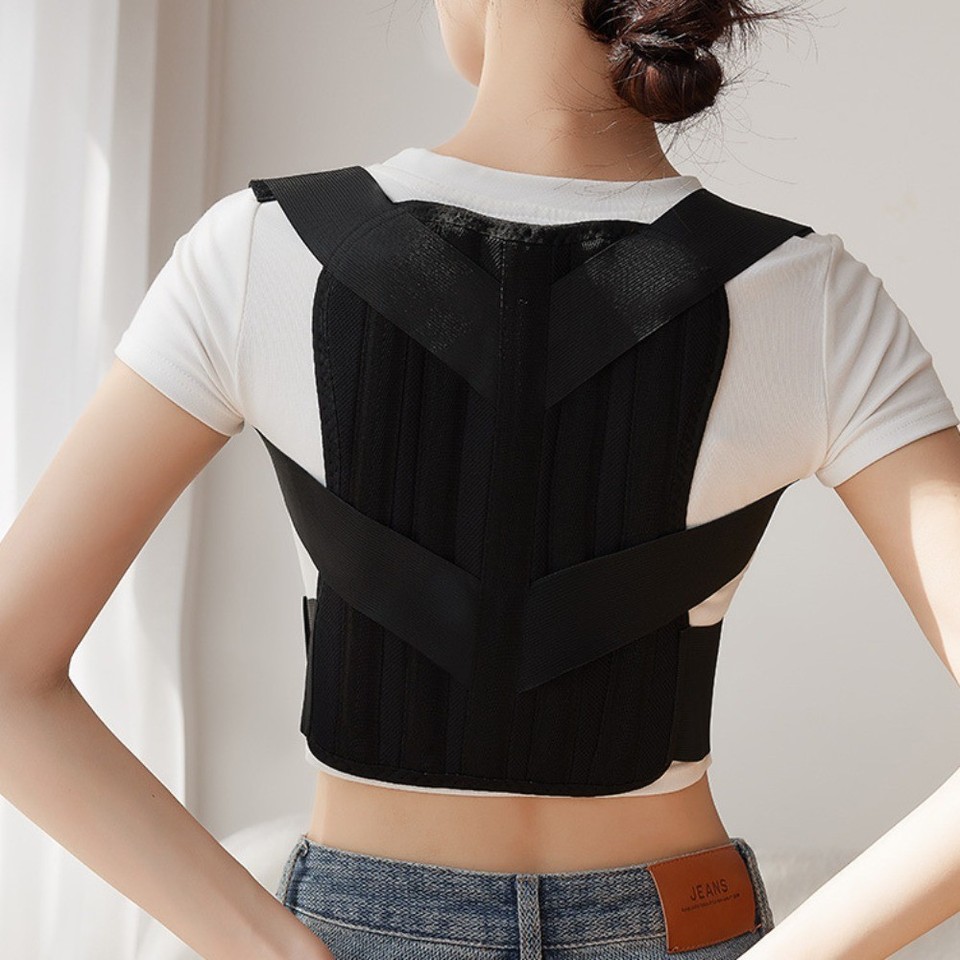 Neoprene Nylon Posture Corrector Shoulder Brace Prevents Slouching Belt ...