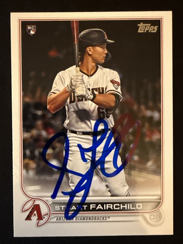 2022 Topps Stuart Fairchild Signed Rookie Card 163 Diamondbacks ...