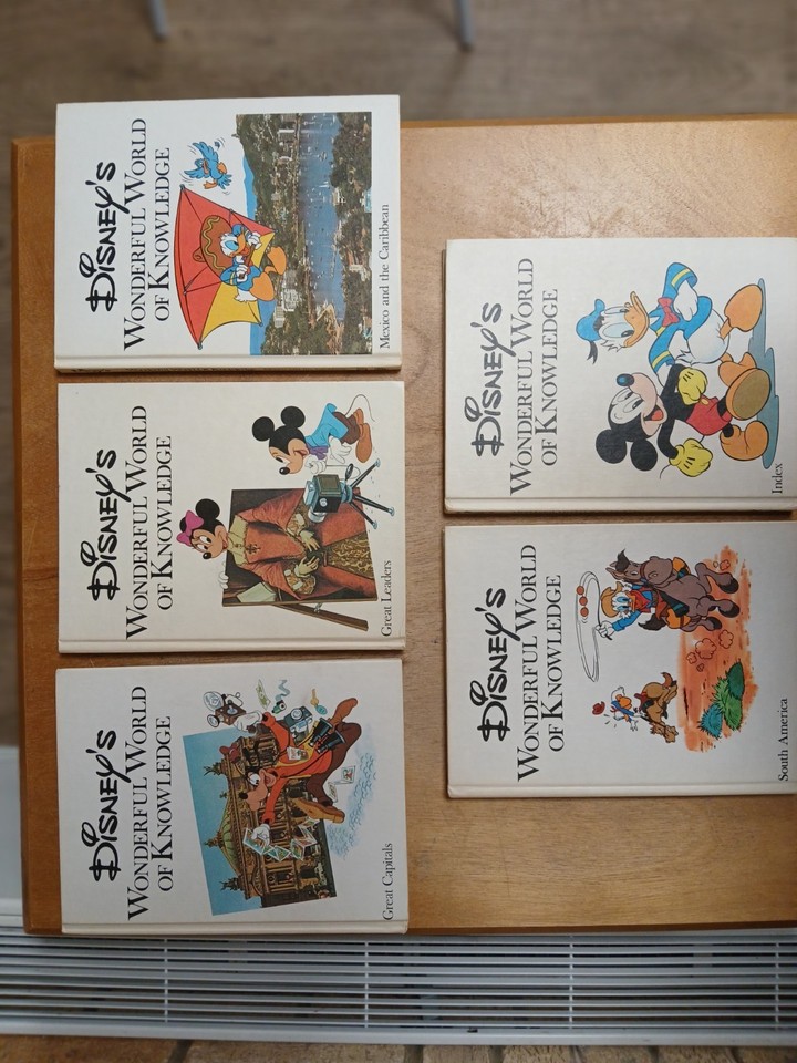 Disney Wonderful World of Knowledge Books , Almost complete set + 1980 ...