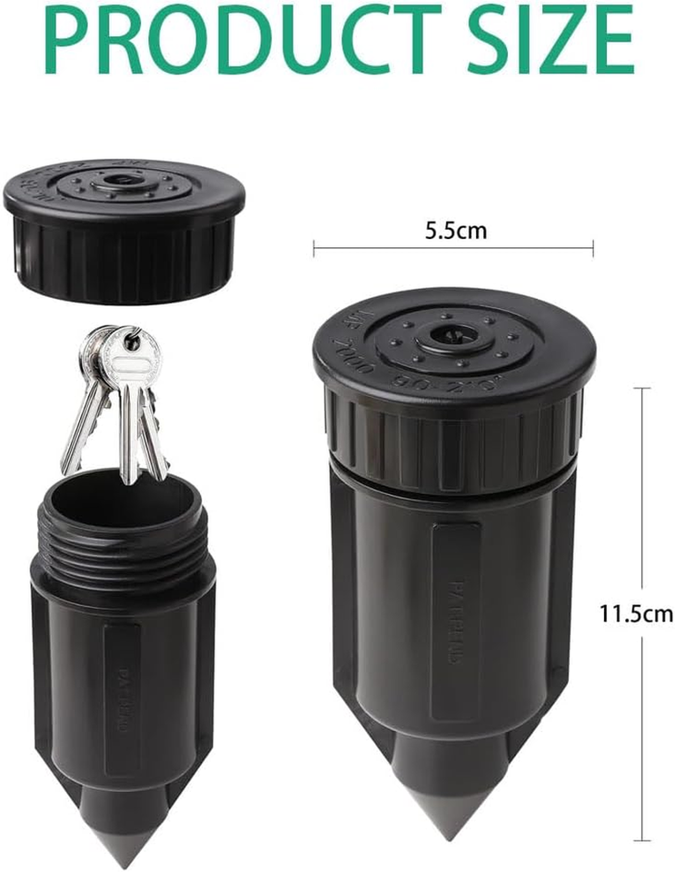 Key Lock Box Outside, Waterproof Spare Key Holder Safe, Stake Shaped ...