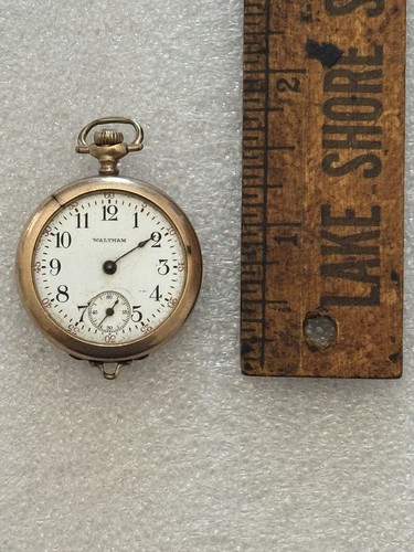 1914 Waltham Pocket Watch 7j Model 1900 Windsor Gold Filled Case | eBay