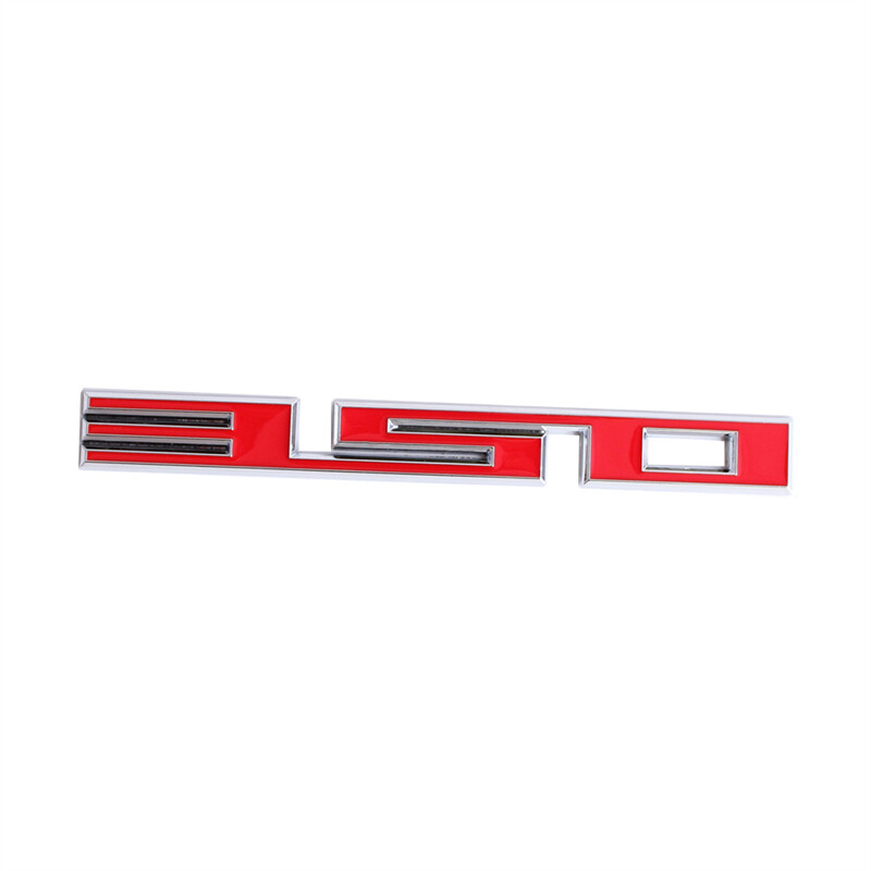 2pcs Red Silver 350 Emblem Fender 3D Nameplate Sticker Trim Badge for ...