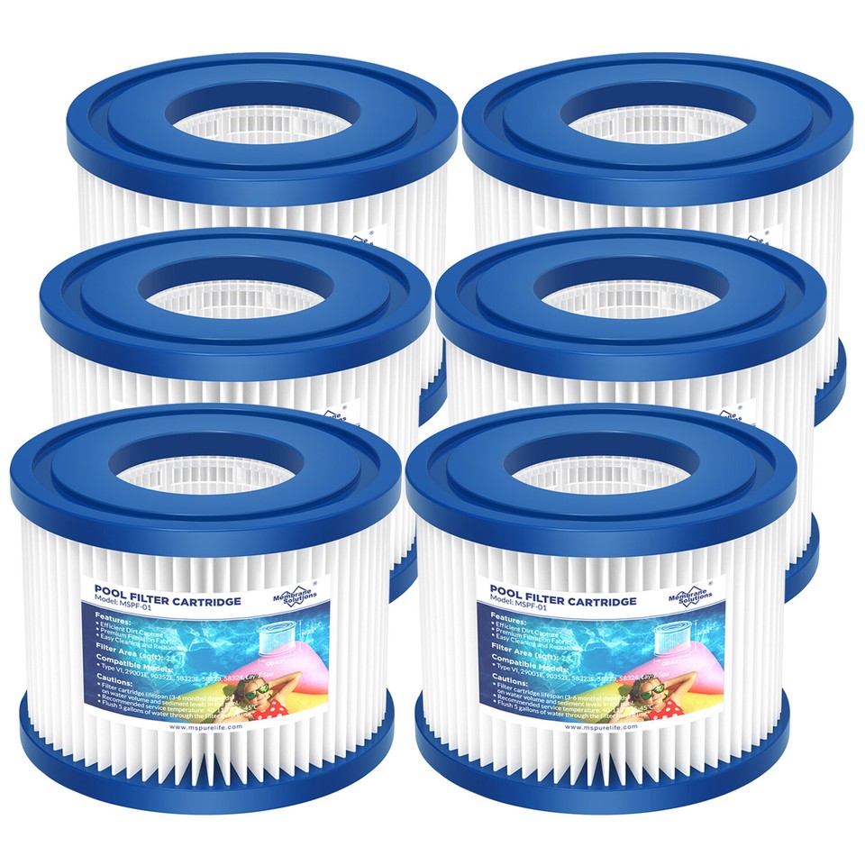 6 Pack Type VI Hot Tub SPA Pool Filter Replacement For Coleman Saluspa ...