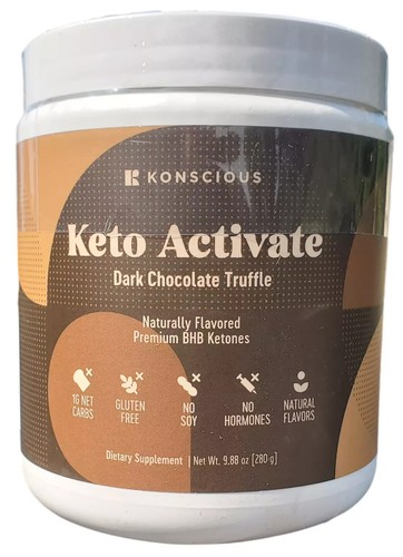 5 jars KETO ACTIVATE Konscious DARK CHOCOLATE TRUFFLE EXP 03/2026 for ...