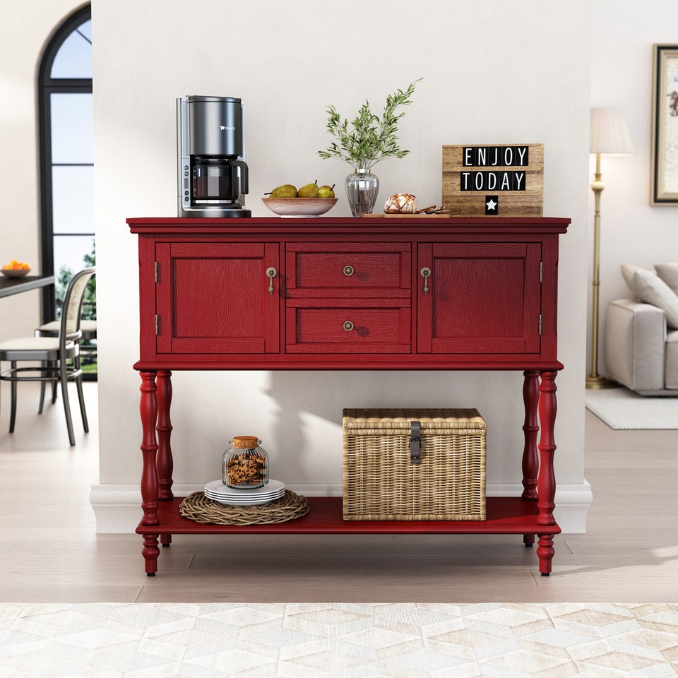 Sideboard Storage Dining Buffet Cabinet Console Table with Shelf ...