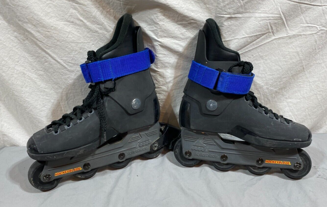 RARE Vintage Rollerblade Hockyblade Inline Skates +Ankle Straps US Men ...