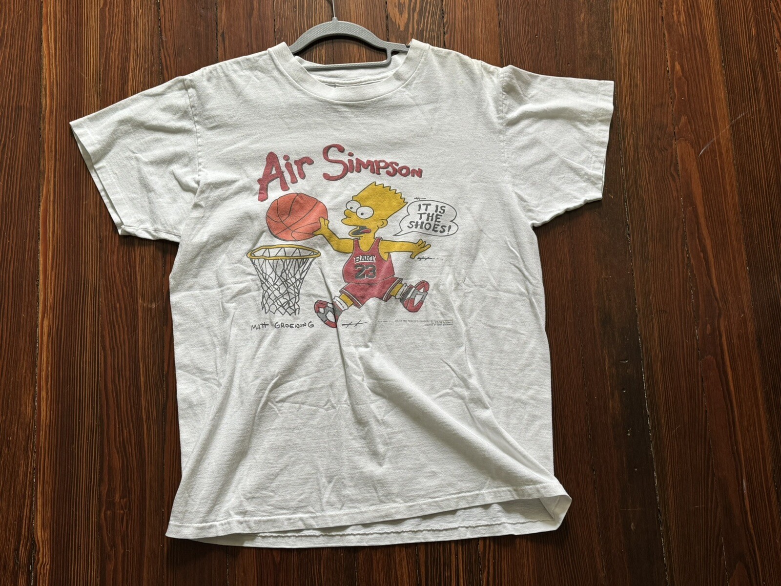 Vintage Simpsons Bart Simpson Air Jordan Single Stitc… - Gem
