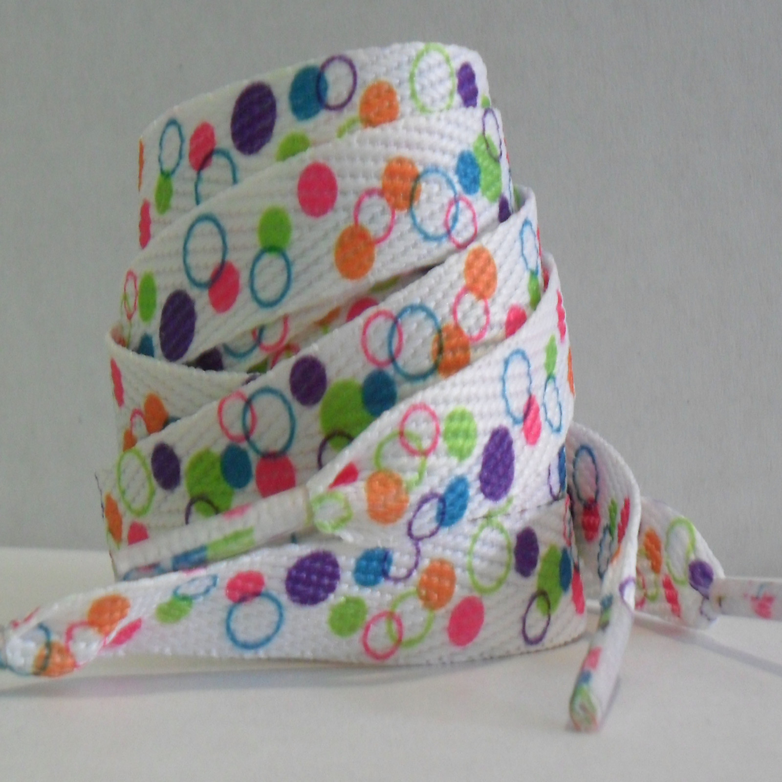 Lacci scarpe colorati fantasia,shoes laces flat, strighe colorate ...