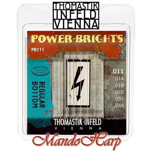 Electric Guitar Strings - Thomastik-Infeld PB111 Power-Brights - Medium ...