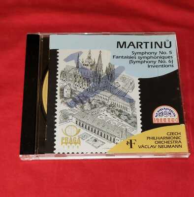 Bohuslav Martinu: Symphony No. 5; Fantasisies symphoniques Suppraphon ...