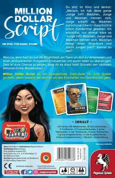 MILLION DOLLAR SCRIPT: Card Game - In SHRINK WRAP | eBay