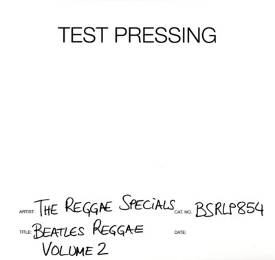 The Reggae Specials(Test Pressing Vinyl LP)Beatles Reggae Volume 2-Burn ...