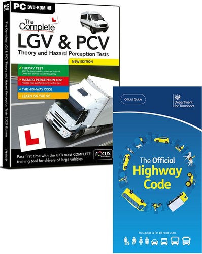 Complete LGV HGV PCV DVSA theory test hazard perception DVD CD&highway ...